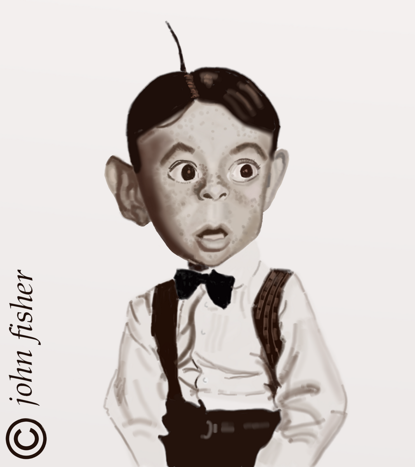 The Art of John Fisher: Carl(Alfalfa) Switzer
