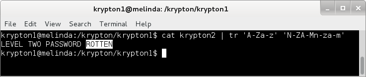 My Way of r00t!: [WALKTHROUGH] OverTheWire - Krypton Level 0 - Level 5