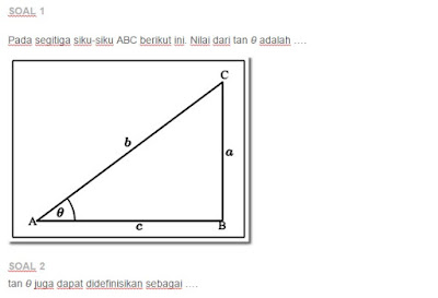Contoh Soal Rumus Tangen Jumlah dan Selisih Dua Sudut - Jegeristik
