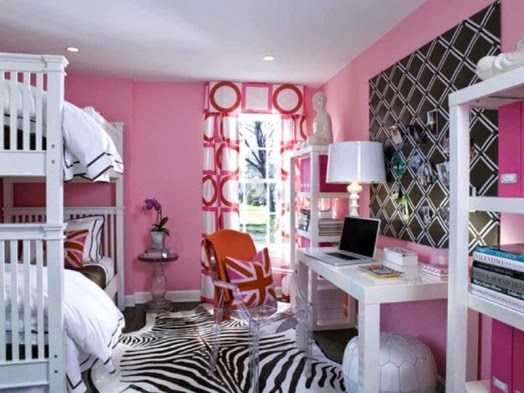 Habitaciones juveniles rosa negro y cebra - Imagui