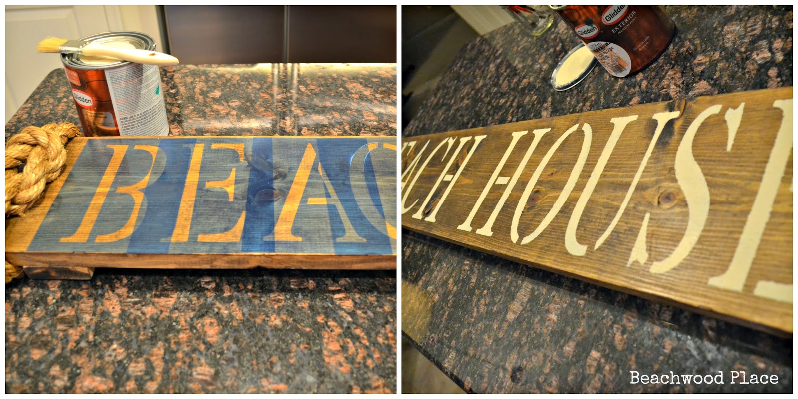Beachwood Place: Pottery Barn Inspired Beach Sign