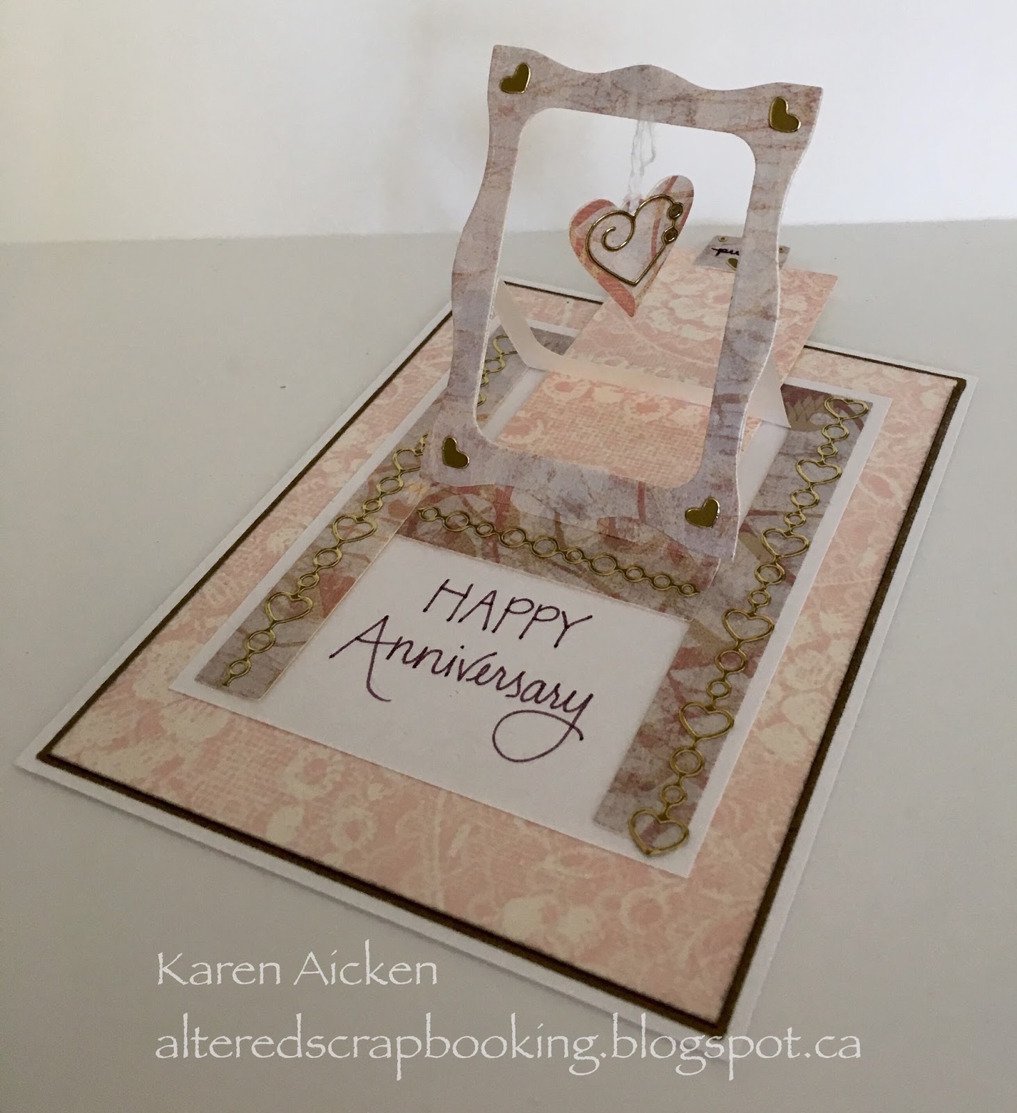 Altered Scrapbooking: Anniversary Pull Card