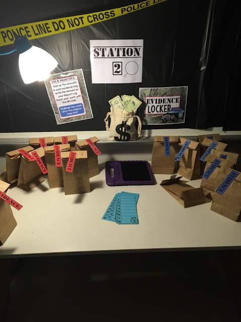 Scissors and Crayons: Crime Scene Math Investigations