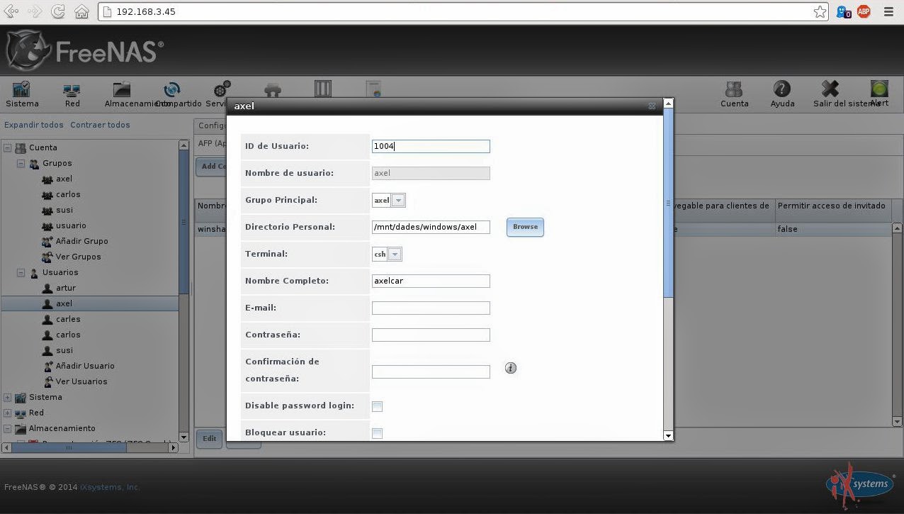 El poder de 01100011 Unix-FreeBSD: Nas FreeNAS