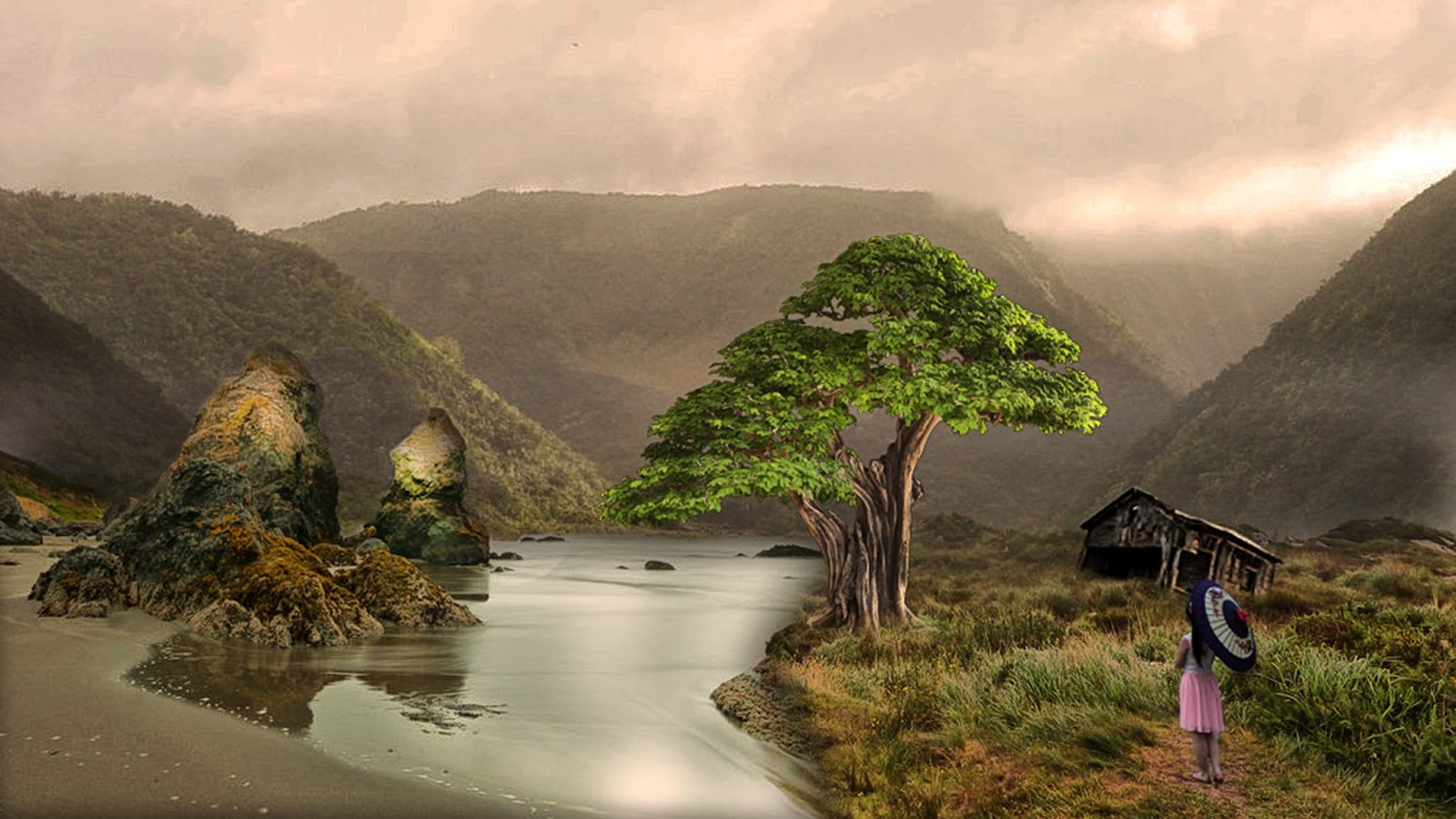 MATTE PAINTING NATURE IN PHOTOSHOP matte-painting-nature-in-photoshop