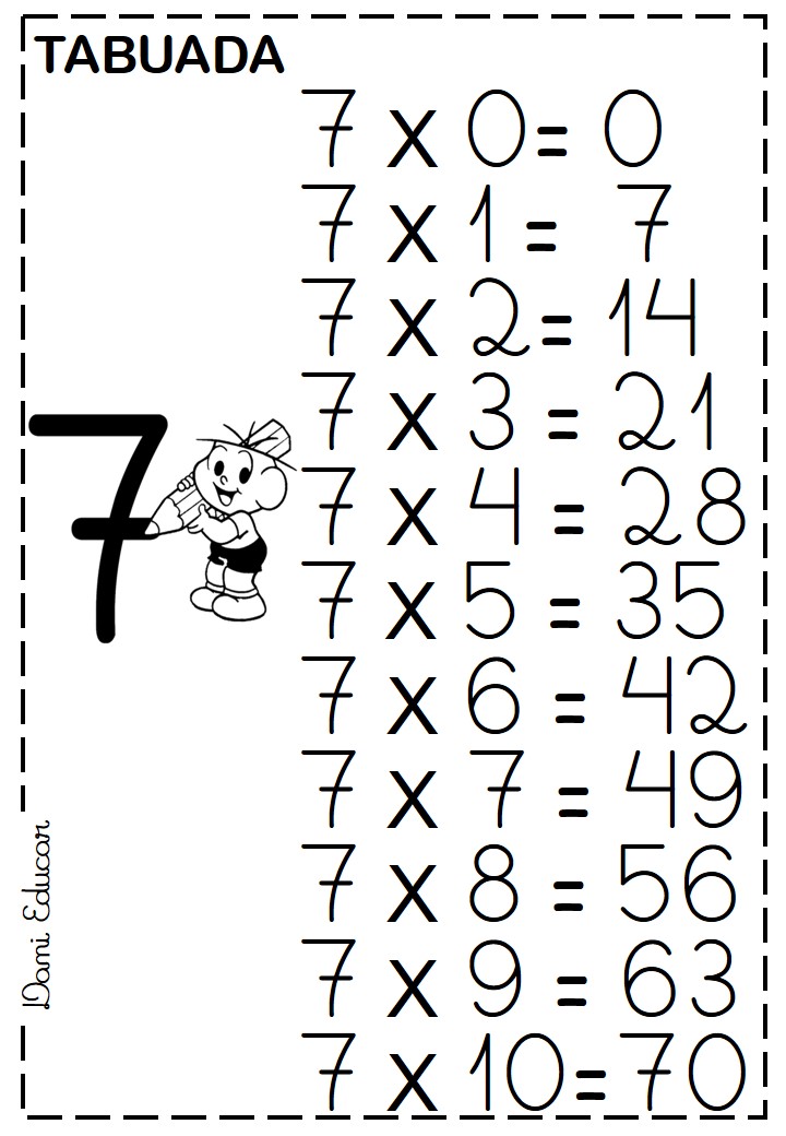 Tabuada Do 7