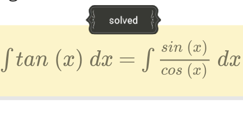 Integration of tan x - Integration Maths
