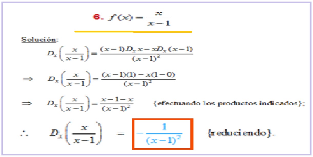 Derivadas Directas : DERIVADAS ALGEBRAICAS Y TRASCENDENTES