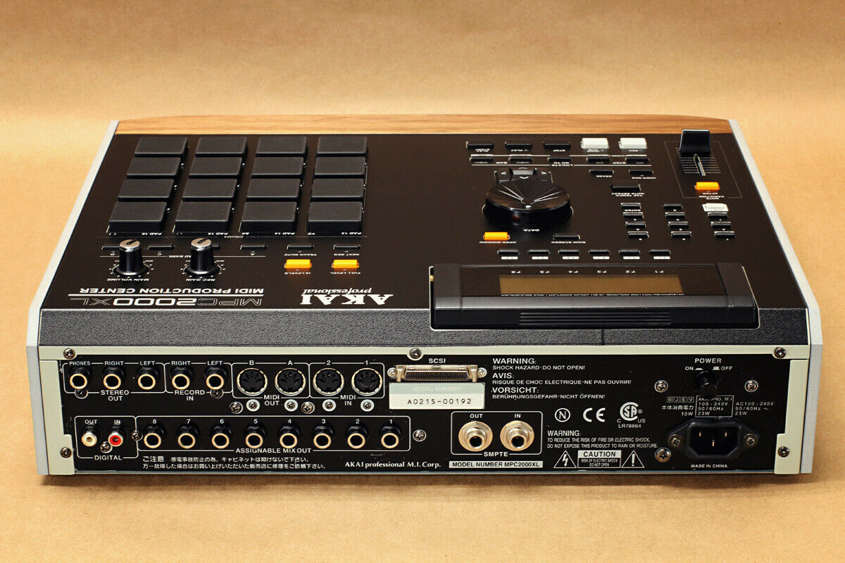 MATRIXSYNTH: Akai MPC 2000XL Custom “Black Modular” Phenolic & Walnut Bezel