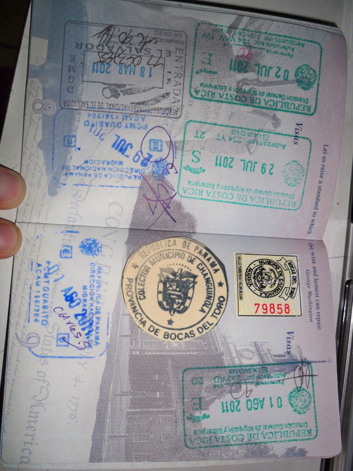 Mi Vida Tica: Passport stamps: Gotta catch 'em all!