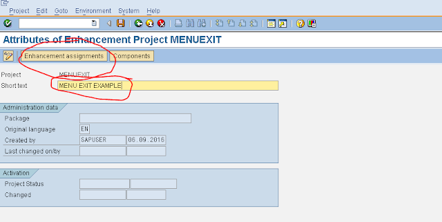 SAP TECH: Menu Exits