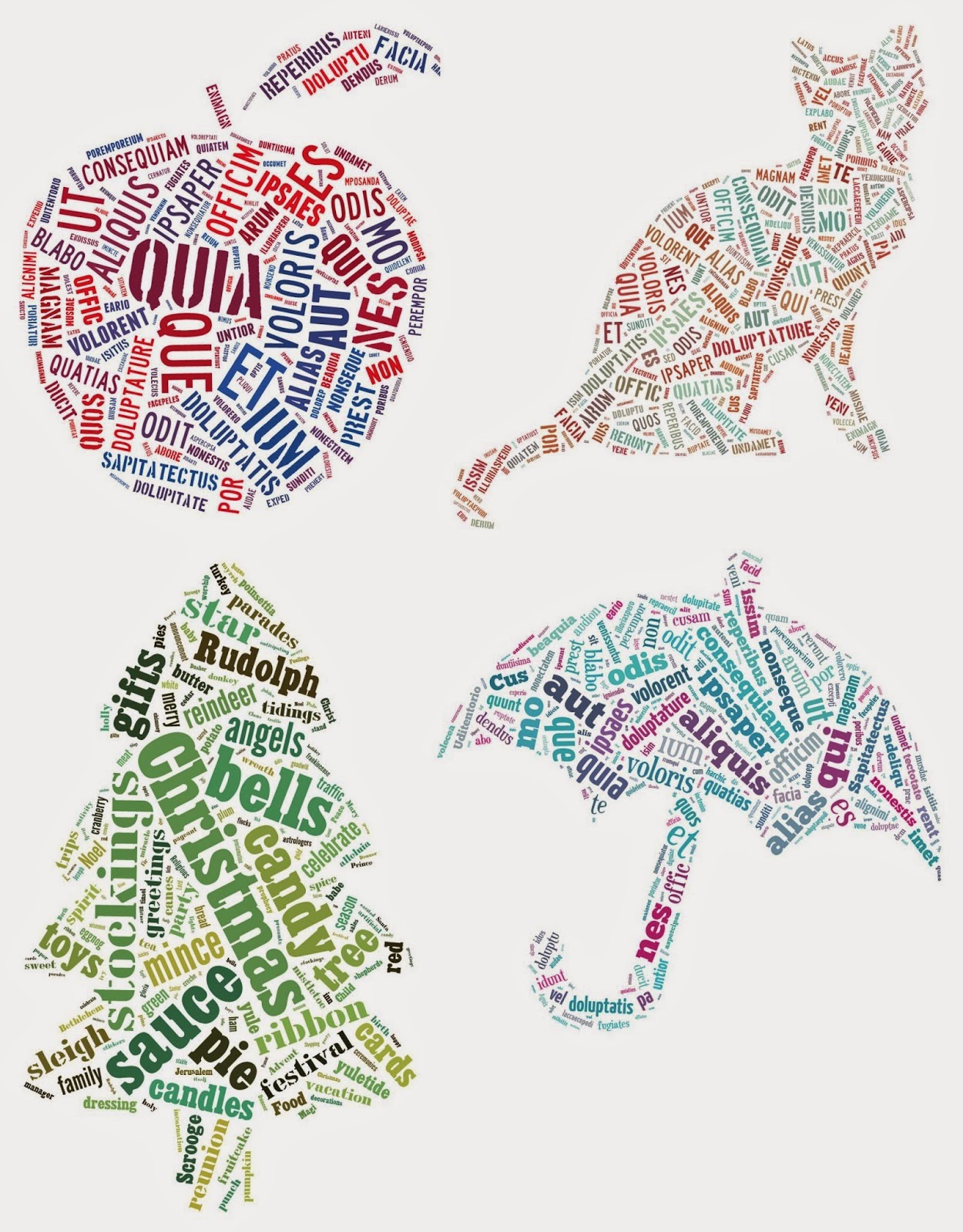 My Learning Journal 2014: Word clouds