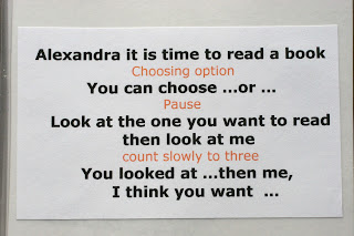 Alexandra or another Rett: Communication Symbols