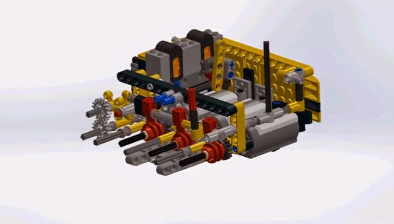 Video A Solidworks Assembly 3D Animation of Lego Technic Motorized ...