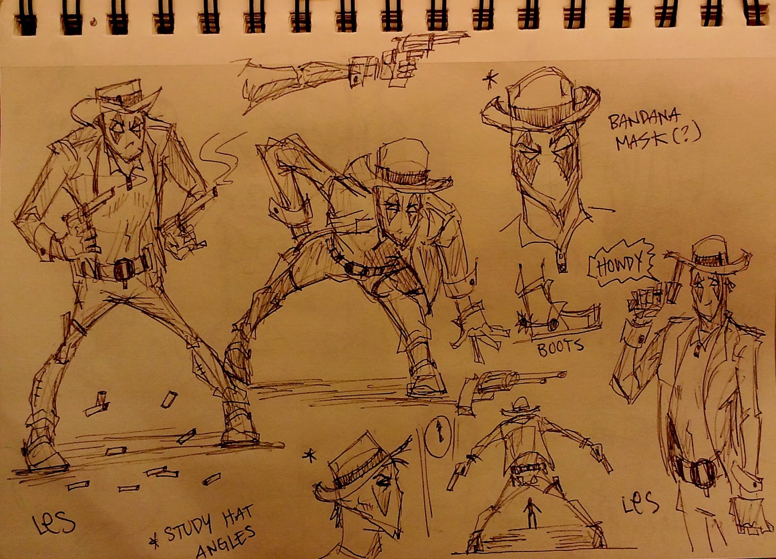 Lunch_break: Cowboy Deadpool #comics #drawing #doodles #art #537