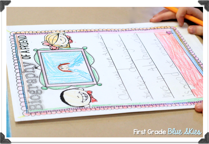 Writing Biographies! {FREEBIE} | First Grade Blue Skies | Bloglovin’
