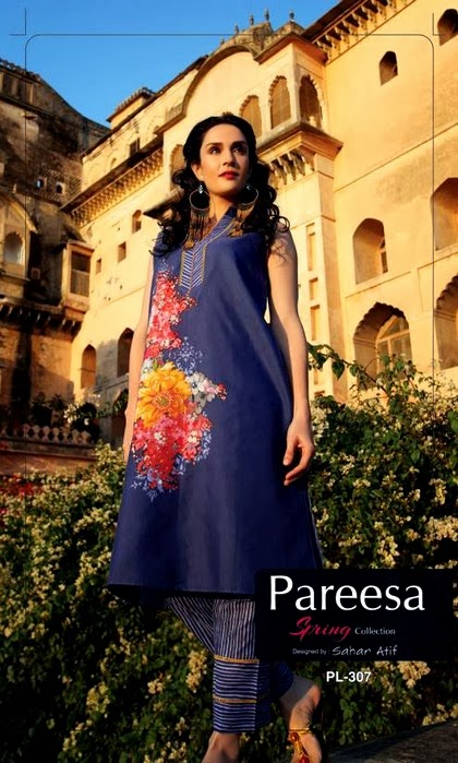 Pareesa Lawn 2014 by ChenOne | Pareesa Lawn Spring Collection 2014 by ...