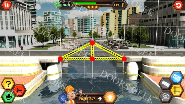 Bridge Construction Simulator [Hard] Level 1 ~ Doors Geek