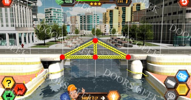 Bridge Construction Simulator [Hard] Level 1 ~ Doors Geek