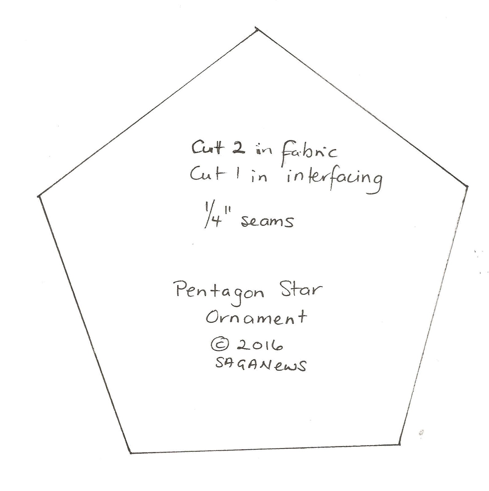 SAGANews: Pentagon Star Ornament
