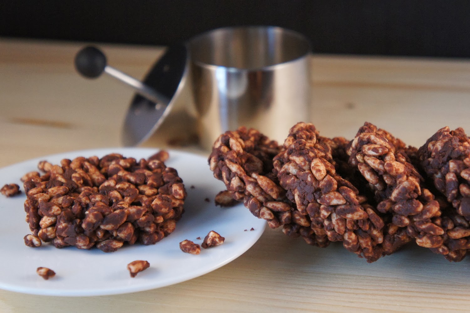 Galette de riz au chocolat noir caramel