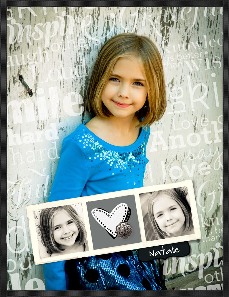 Create Something Everyday: November 6 - Natalie Digital Page (using ...