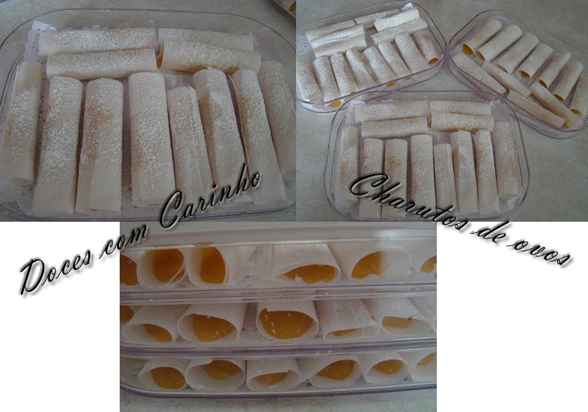 Doces com Carinho: Charutos de ovos e amendoa