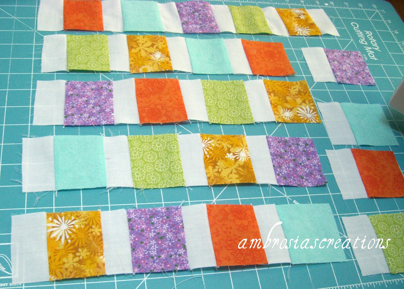 Ambrosia's Creations: Tutorial: Scrappy Patchwork Pillow Cover