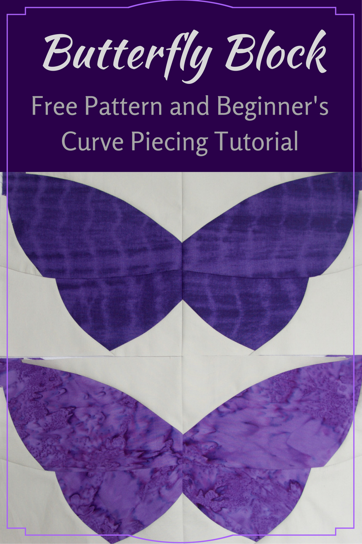 Quilt Art by Lena Pugachova: Curve Pieced Butterfly Block - Free ...