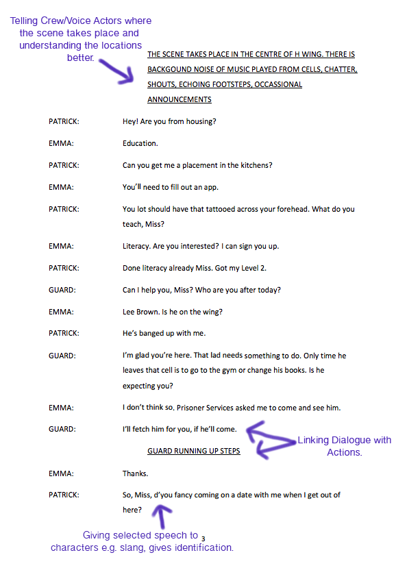 Unit 11 : 11.1 Radio Script Analysis