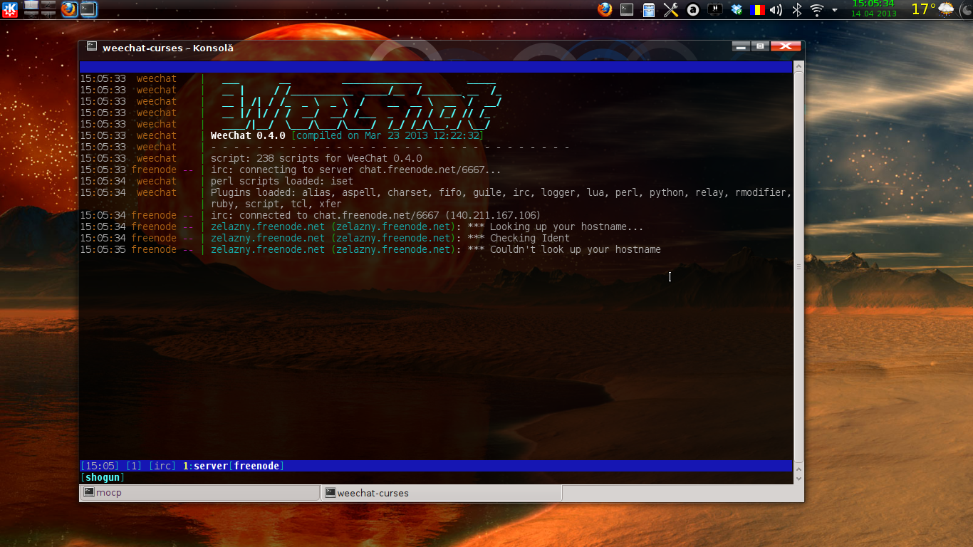 Weechat/ client IRC | Log in? Done! ;)