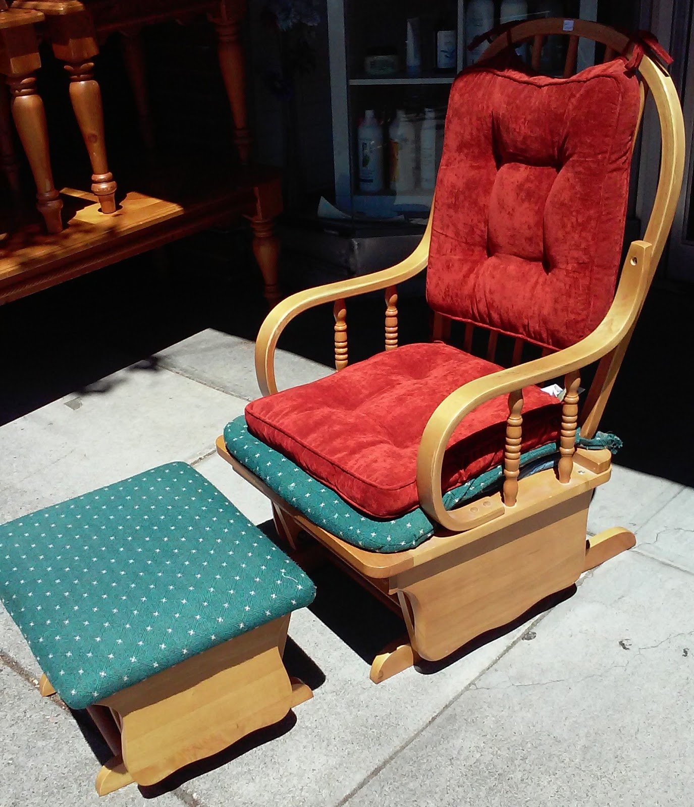 UHURU FURNITURE & COLLECTIBLES: SOLD CLEARANCE! #3305 Glider Rocker ...