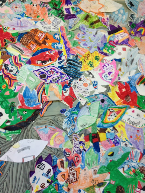 Ms. Shook Land: Collaborative Art Tree Leaves