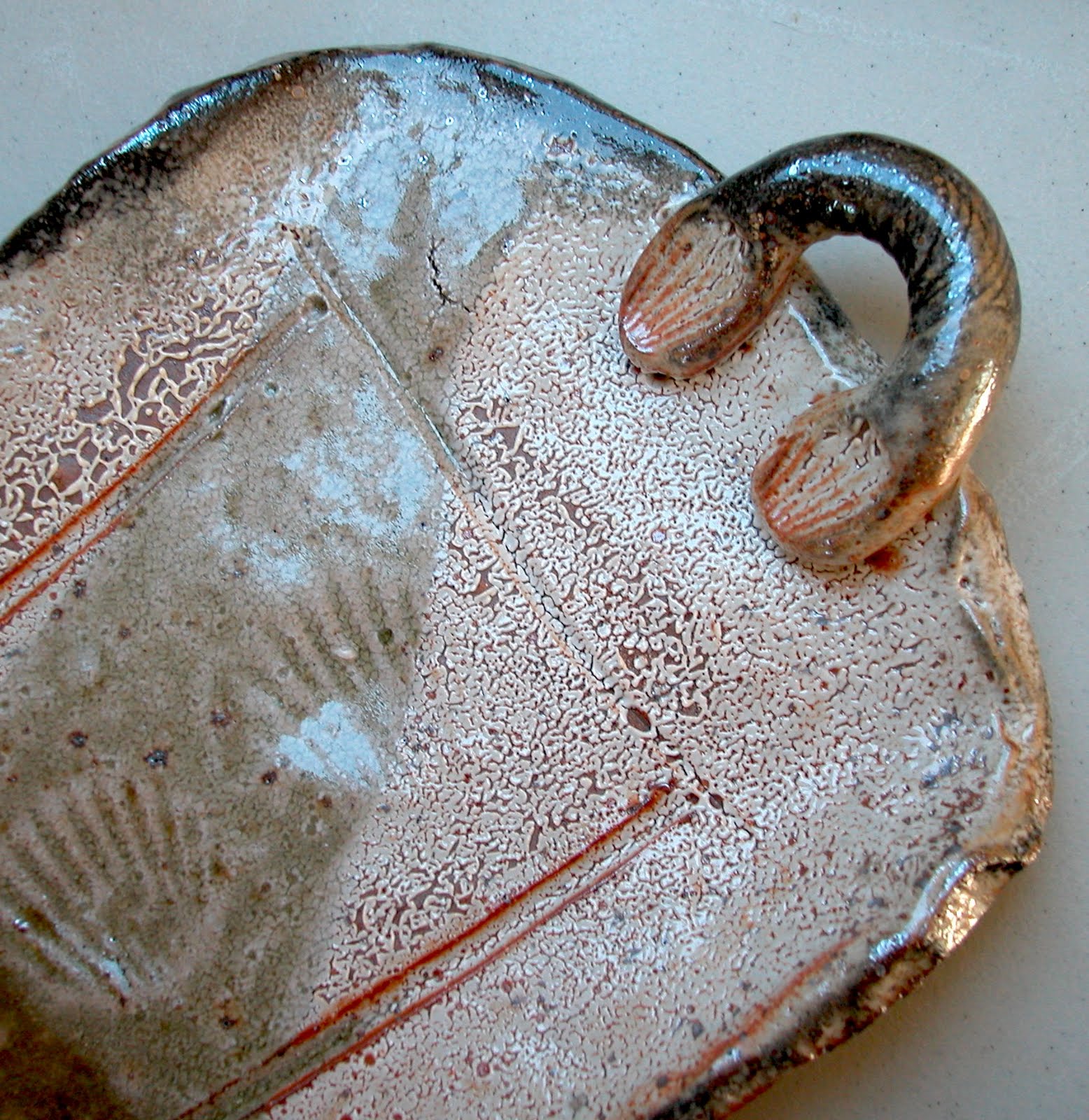 Hatchville Pottery: Slab trays today for April show