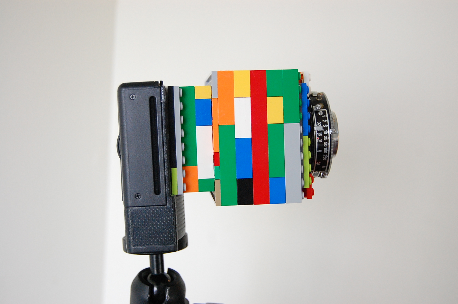CameraMods: Lego Instax Mini camera with a Diana F+ instant film back