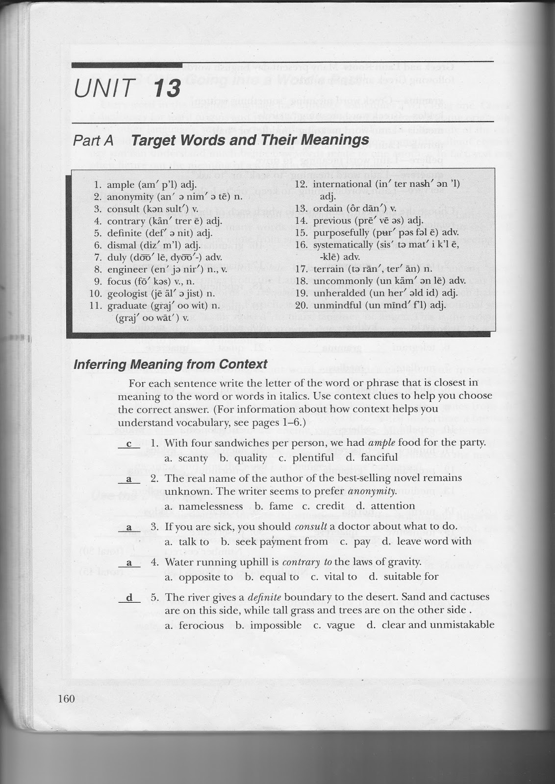 Language Grade 7: Unit 13