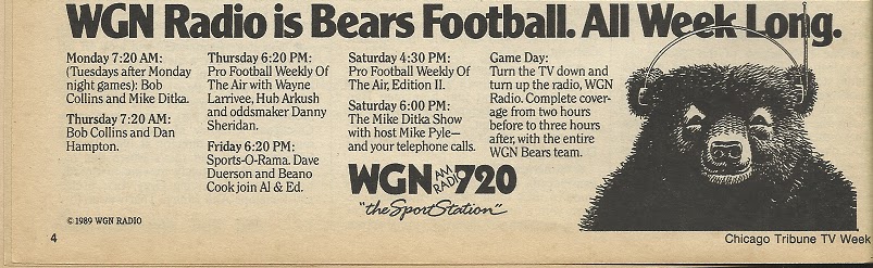 The TV Guide Historian: WGN AM Radio Ad