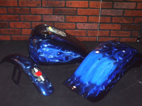 New Paint - Time Warp Motorcycle Custom Painting