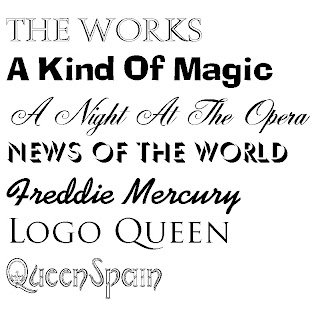 Fuentes (Tipos De Letra) De Queen