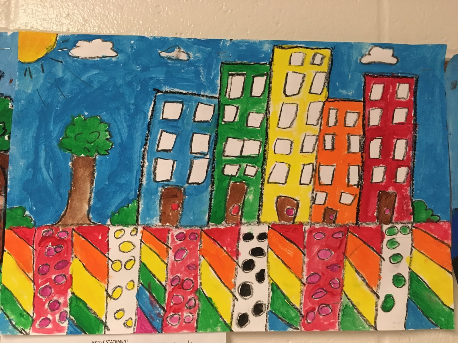 Lines, Dots, and Doodles: Folk Art Landscapes, 2nd Grade