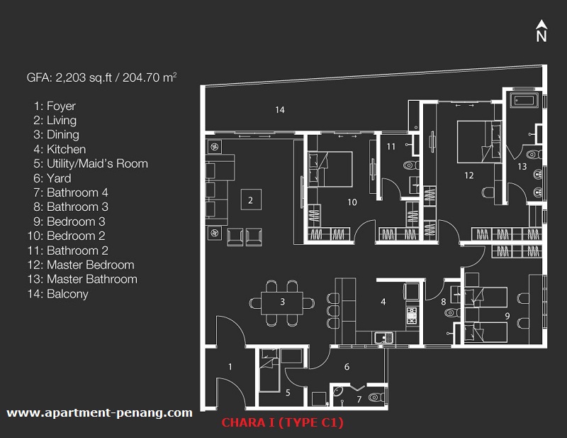 Mira Residence Penang Property | Penang.MalaysiaCondo.com