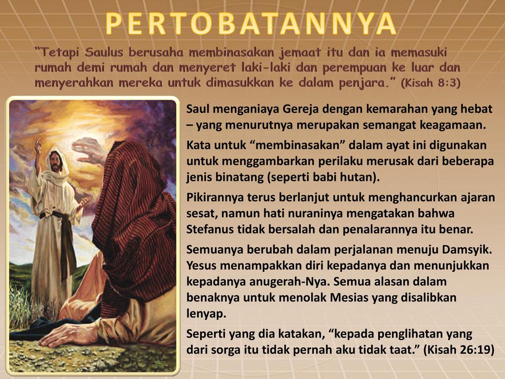 RENUNGAN ROHANI KATOLIK: BELAJAR DARI PERTOBATAN RASUL PAULUS