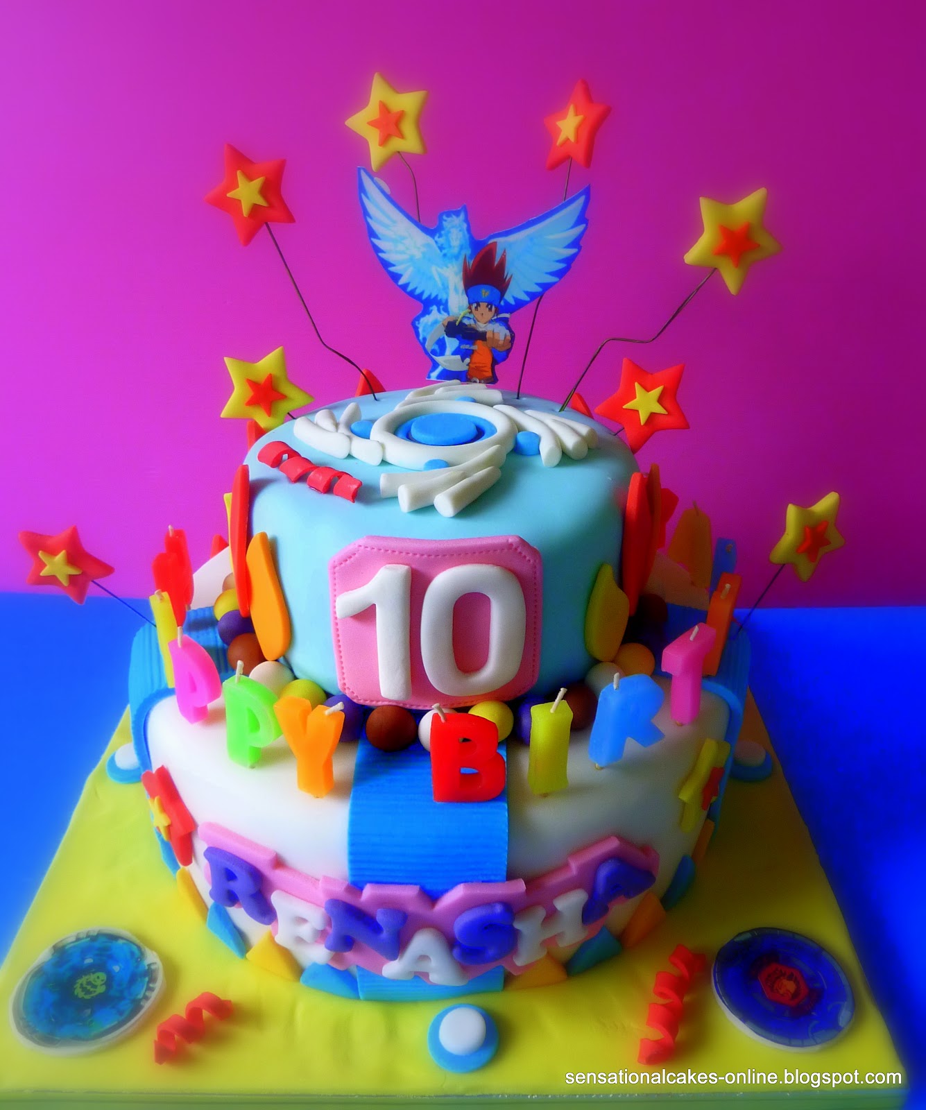 Cake Inspiration: NEW Beyblade Cake Singapore , 3D 2 Tier ( Beyblade ...