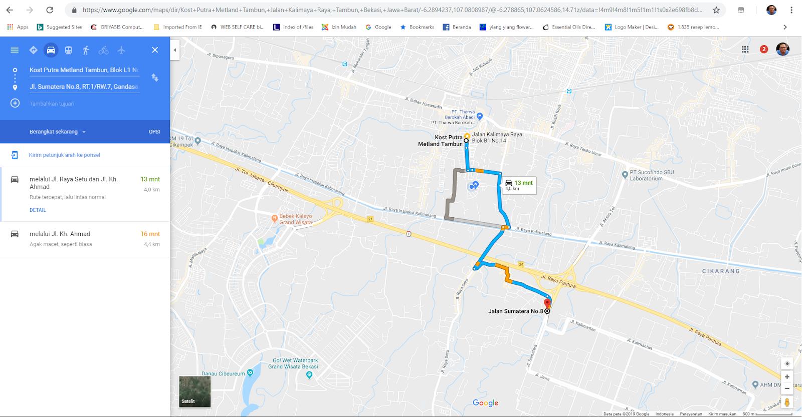 KOST KAWASAN INDUSTRI MM2100: Peta kawasan industri mm2100