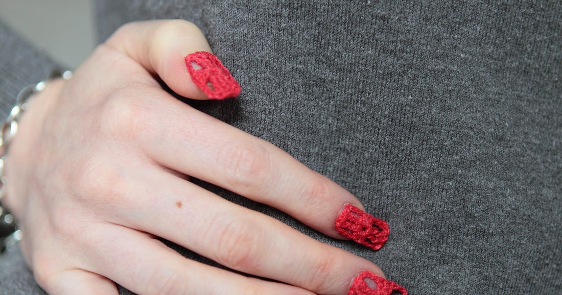 Crocheted nails ! - HOOKLOOK. Méli-mélo d'idées en laine et au crochet.