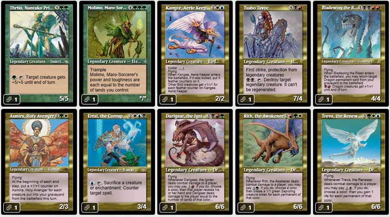 Magic the Gathering Adventures: Legacy Frame Commanders