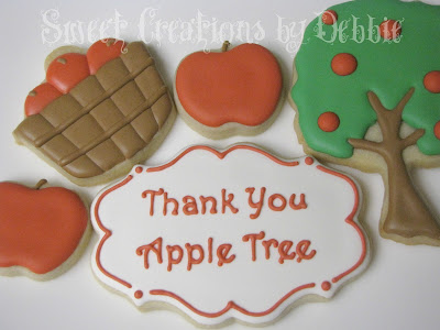 Sweet Creations by Debbie: Apple Tree Cookies and My Blogging Anniversary