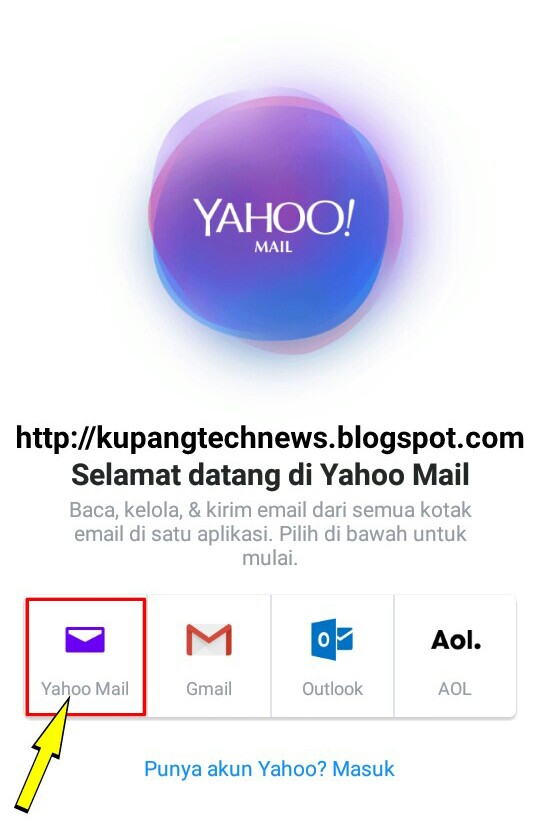 Cara daftar Yahoo Mail Indonesia