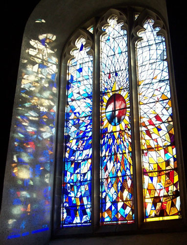 Under the Shadow of His Wings: Stained Glass Window...