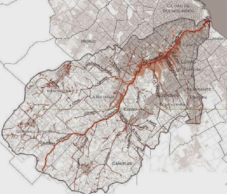 El Tigre Verde: La cuenca del río Matanza-Riachuelo, está entre lugares ...